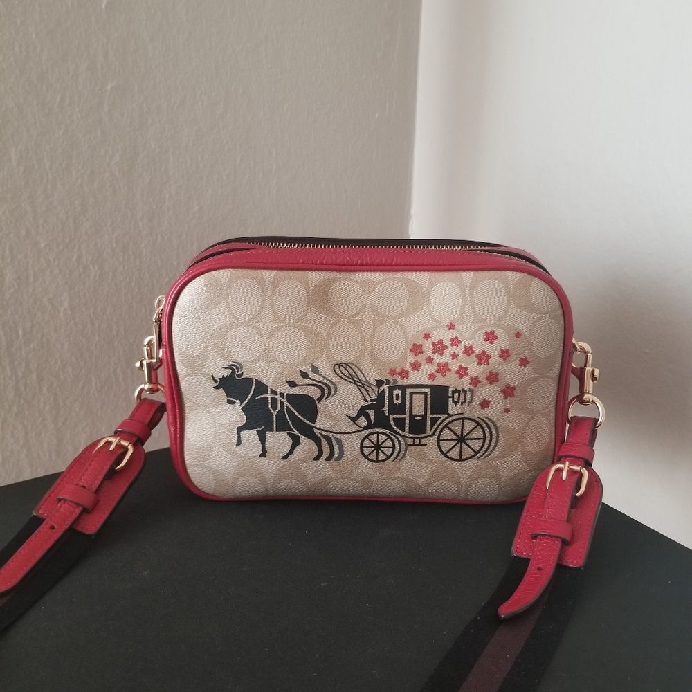 Coach Jes Horse Carriage Crossbody Bag - Gem